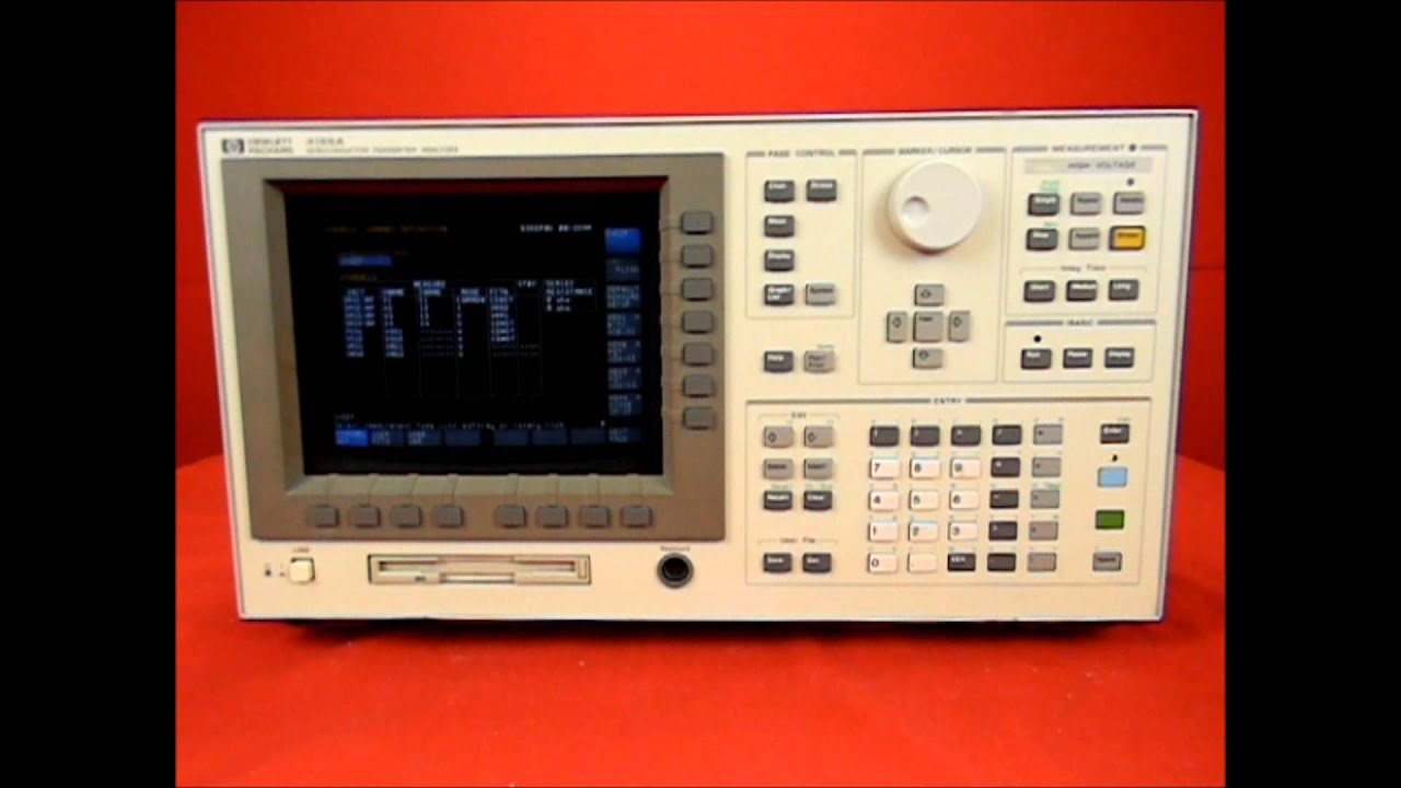 HP Agilent 4155A Semiconductor Parameter Analyzer, For Sale - YouTube