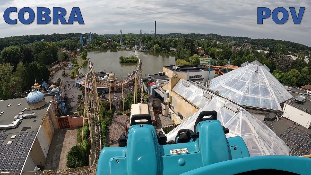 Cobra POV (Middle, 4K 60FPS), Walibi Belgium Vekoma Boomerang | Non ...