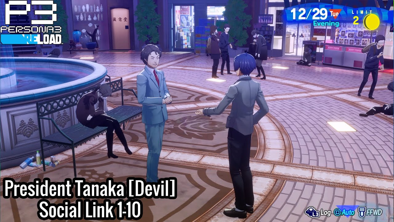 Persona 3: Reload | President Tanaka [Devil] Social Link 1-10 - YouTube