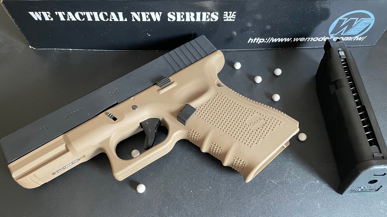 Unboxing WE Glock 19 Gen 4 Desert/Tan - YouTube
