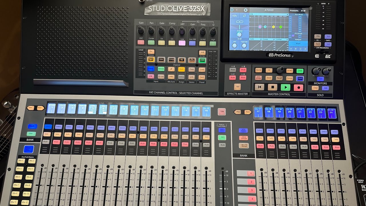 A little upgrade to my home setup. The Presonus Studiolive 32SX. - YouTube