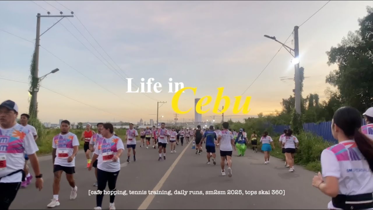 Life in Cebu~ cafe hopping, tennis training, daily runs, sm2sm, tops ...