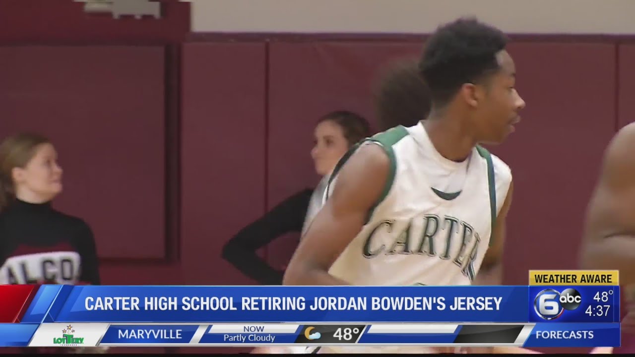 Carter High School to retire Jordan Bowden's jersey this week - YouTube