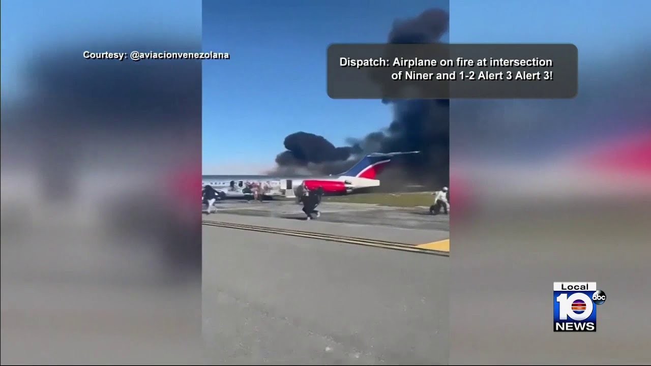 New details released about rough landing, fire at Miami International ...