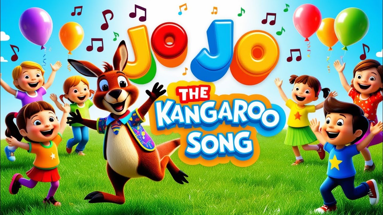 "Jo Jo the Kangaroo Song | Fun Nursery Rhyme for Kids | Little Rhymes ...