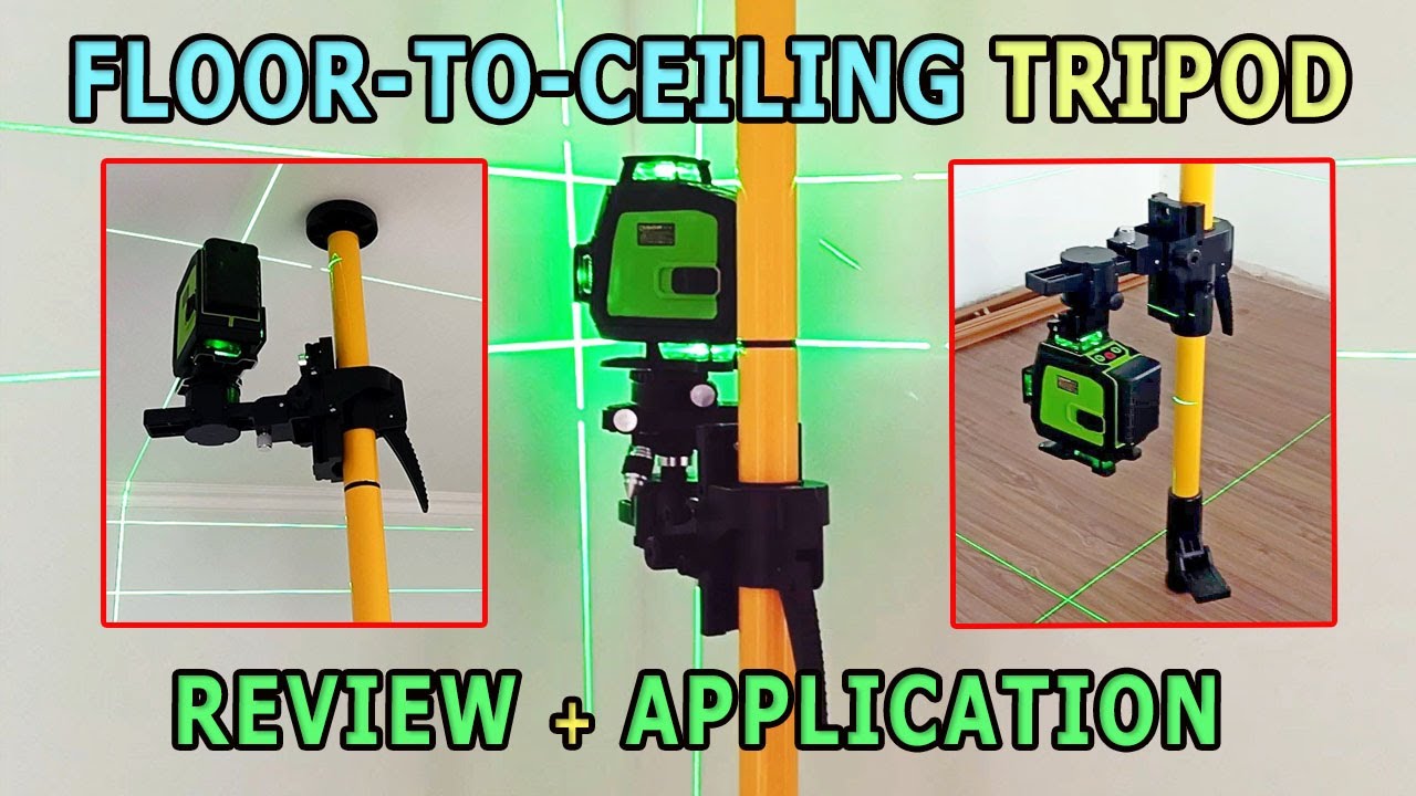 Telescopic Laser Level Pole: Floor-to-Ceiling Tripod for Perfect ...