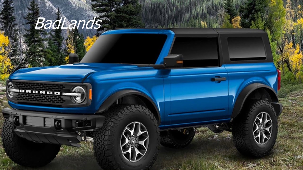 2021 Ford Bronco Top Colors on Black Diamond, Badlands, and OuterBanks ...