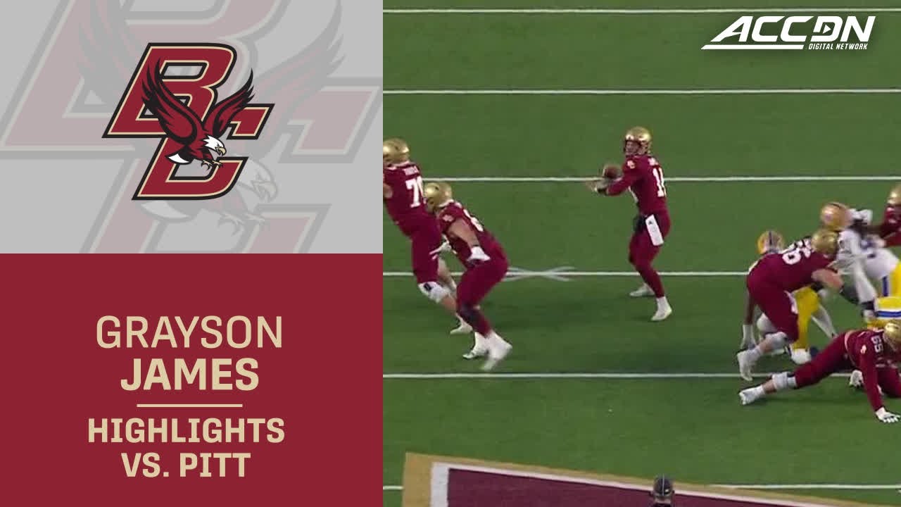 Grayson James Leads Boston College To Their Seventh Win - YouTube