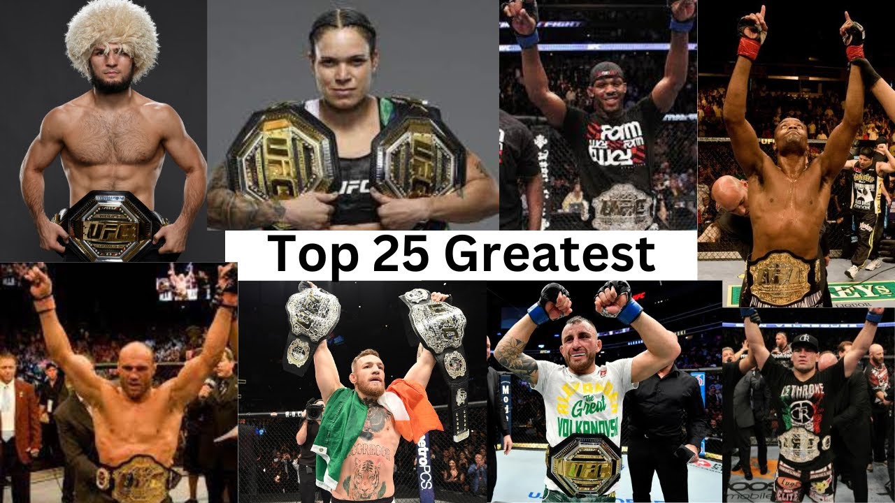 Top 25 Greatest Fighters in UFC History - YouTube