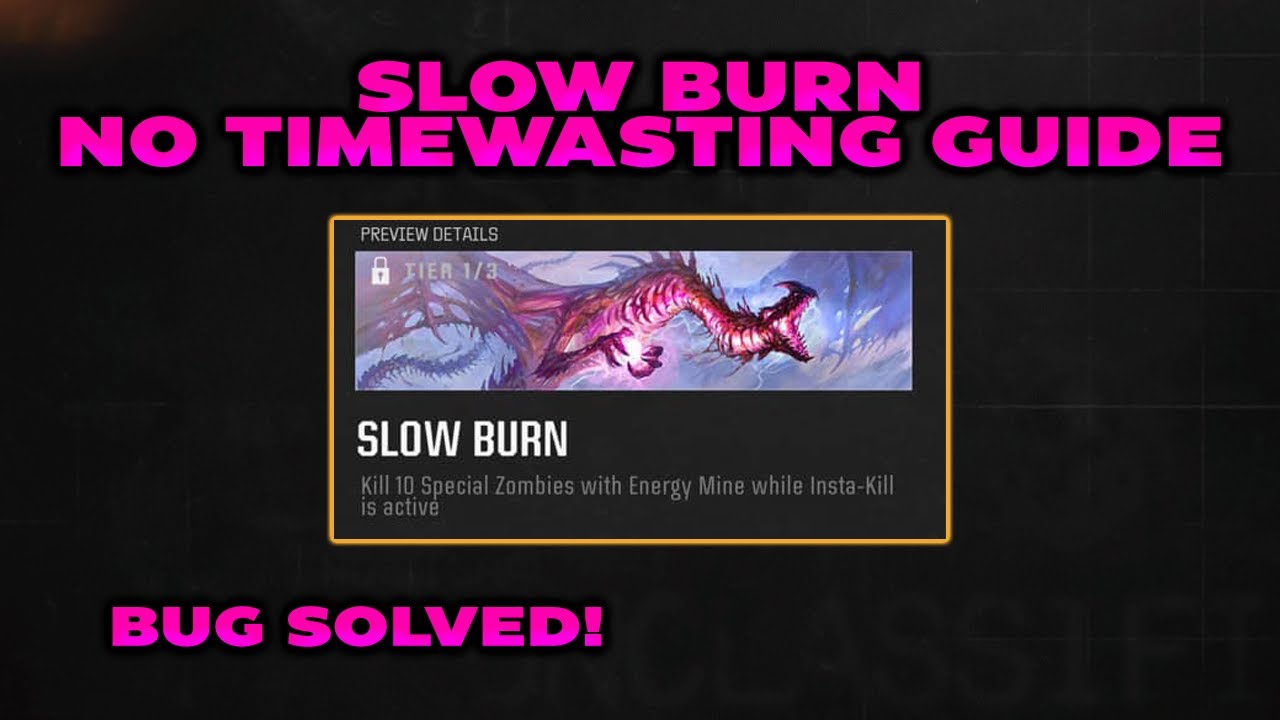 "Slow Burn" Challenge Guide - No Timewasting - YouTube