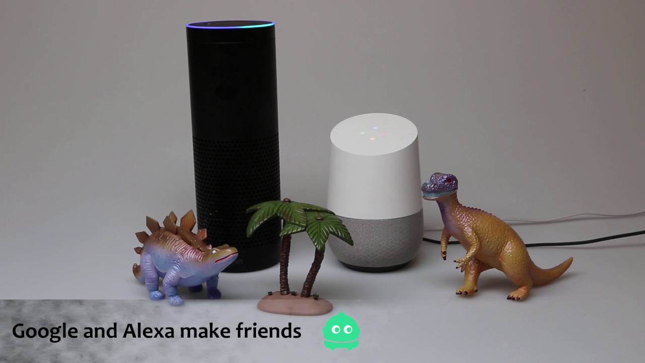 Google Home and Alexa Make Friends - YouTube