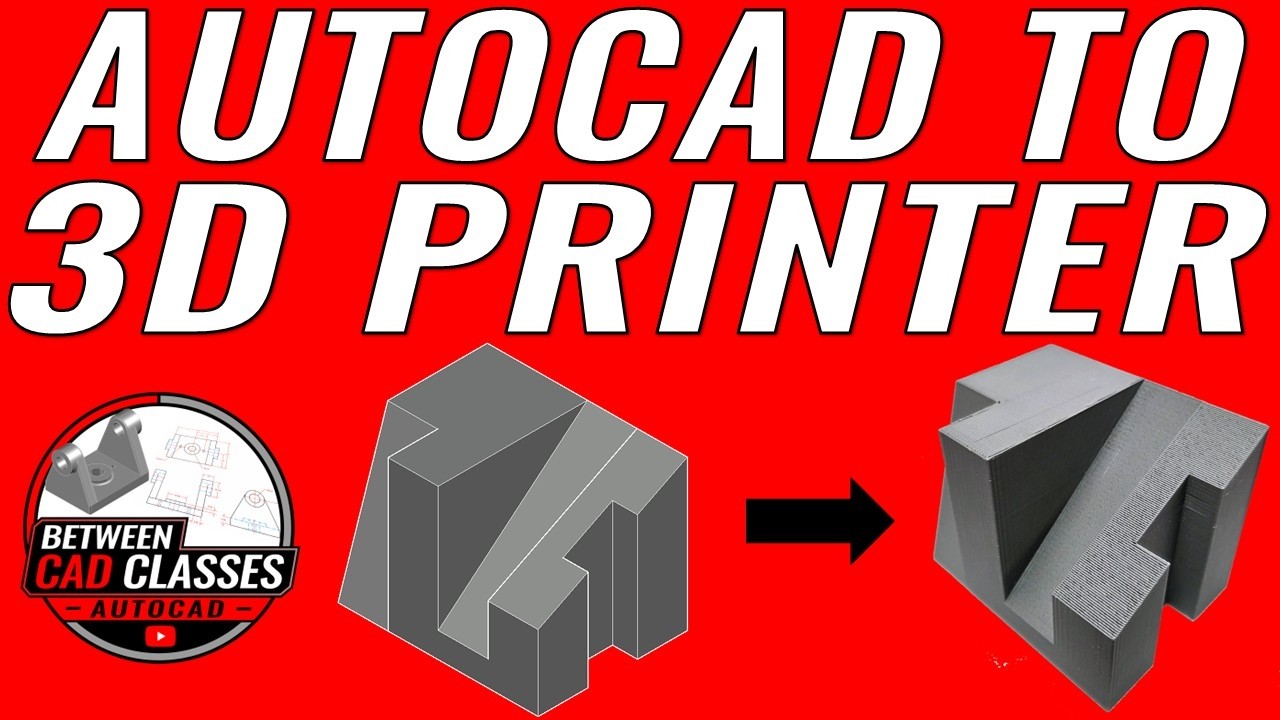 Exporting from AutoCAD to STL for 3D Printing - YouTube