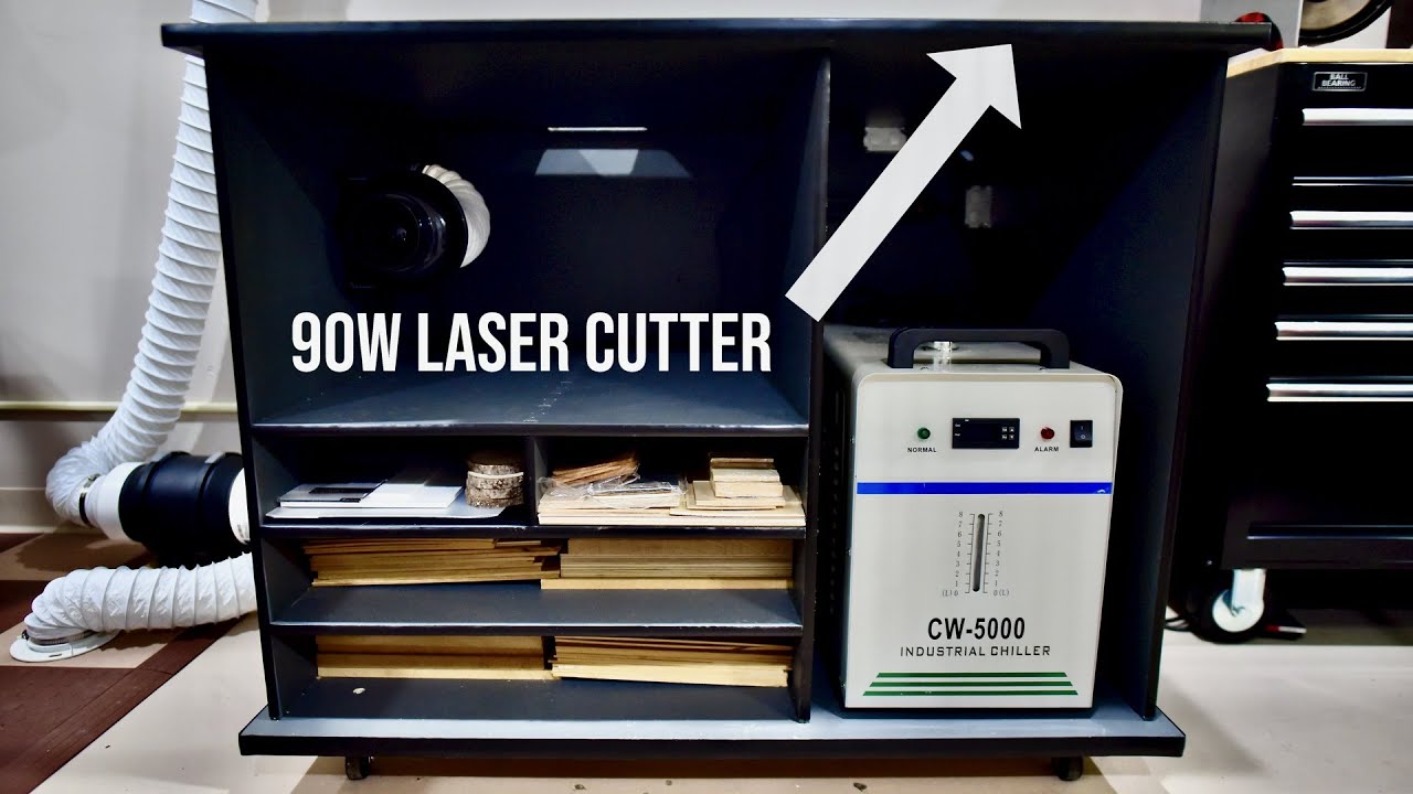 90W Laser Cutter From Scratch | Custom Cabinet [Part 1] - YouTube