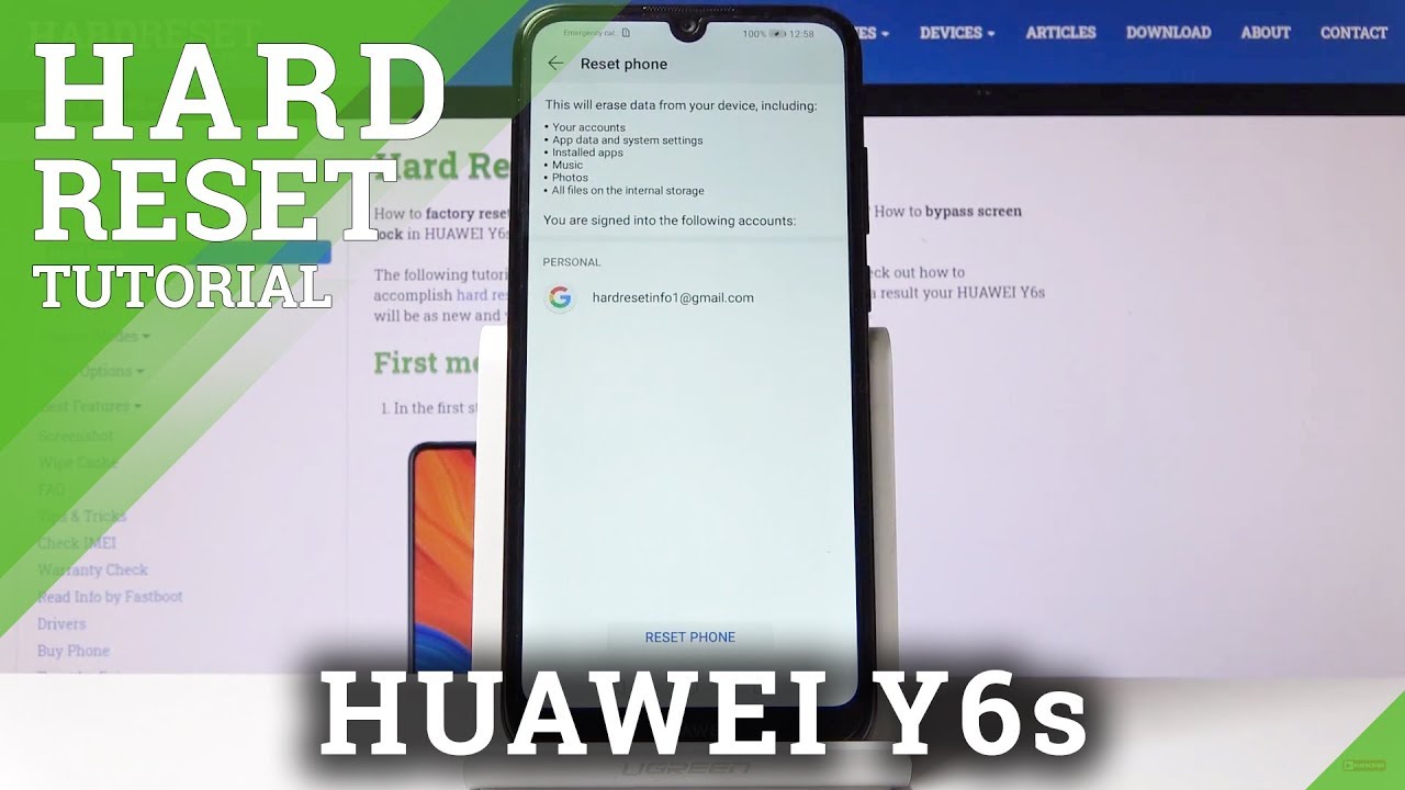 How to Hard Reset HUAWEI Y6s – Remove Data / Restore Data - YouTube