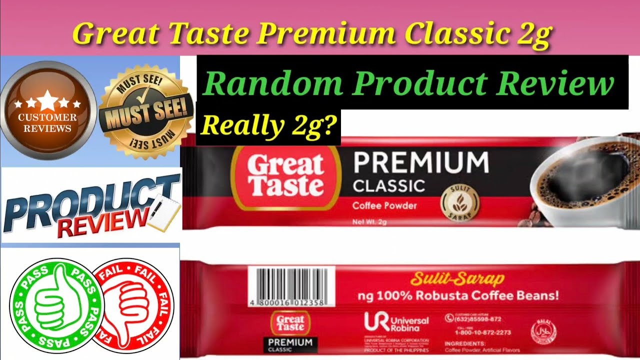 Great Taste Premium Classic 2g. Random Product Review - YouTube