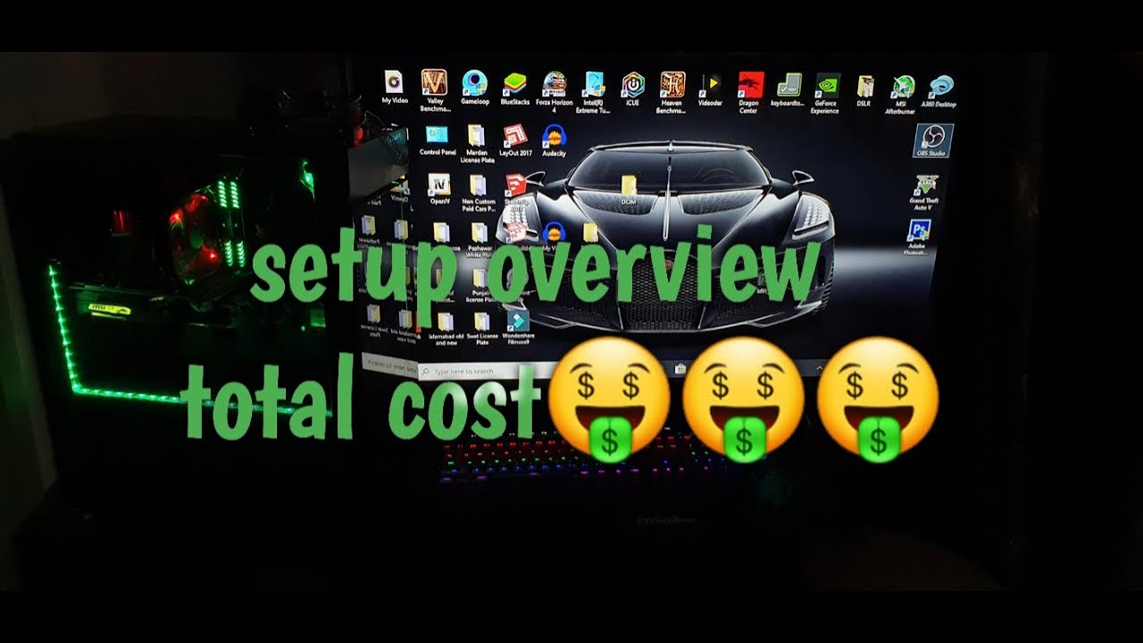 Gaming Setup overview AND total cost🤔🤔🤔🤔🤔🤫🤫 - YouTube
