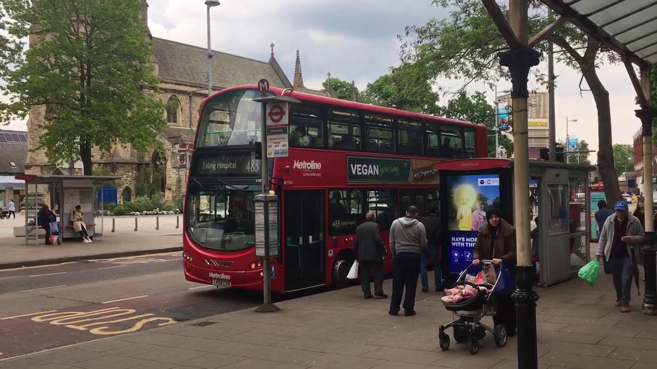 London Buses 483 to Ealing Hospital - YouTube