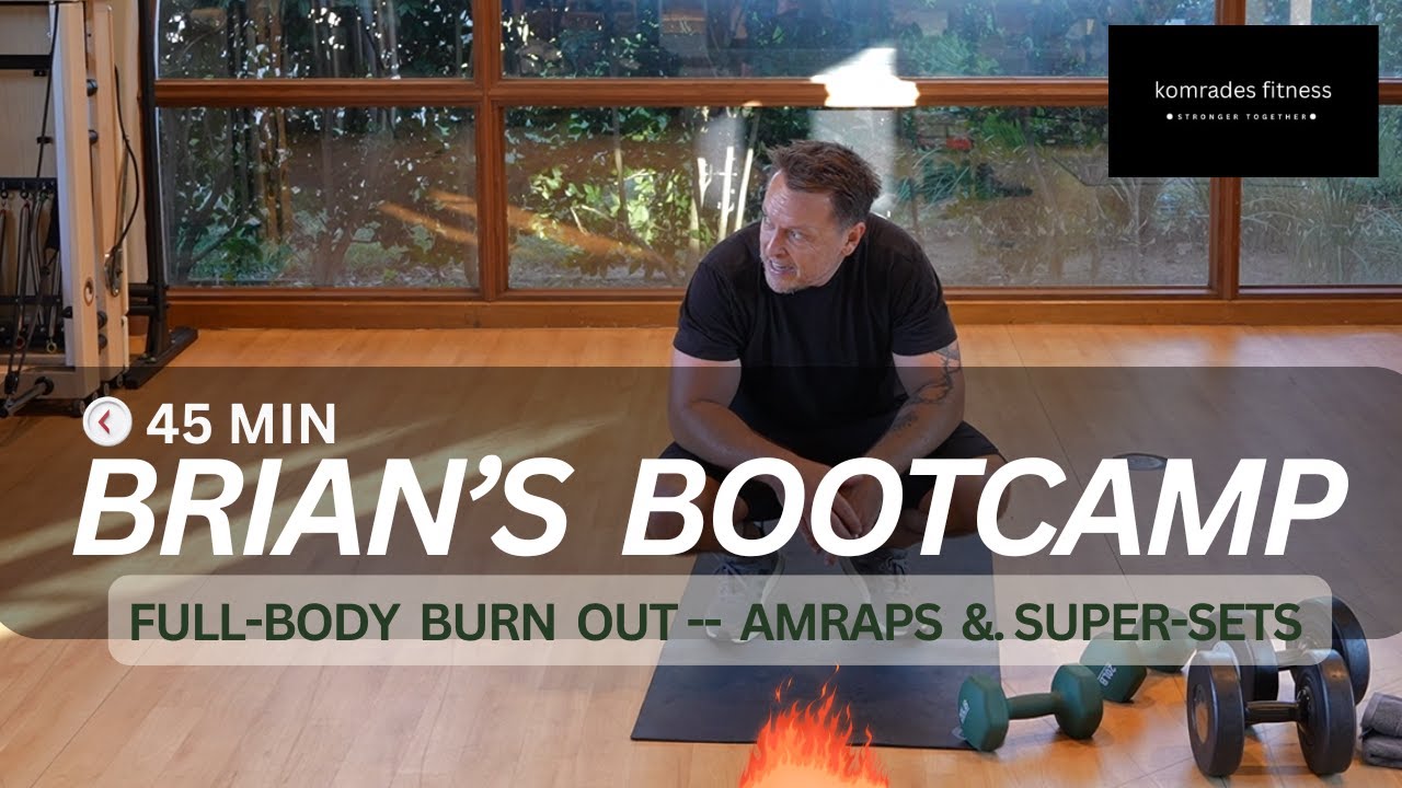 🔥 Killer 45 Min Dumbbell Bootcamp Workout 💪 Total Body AMRAPs ...