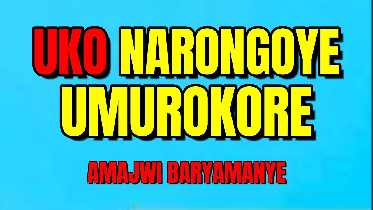 KURONGORA na N'UMUROKORE Byaminduriye ubuzima ,Inkuru y'urukundo By ...
