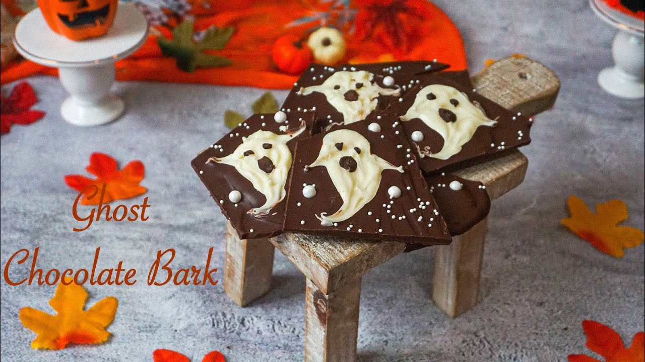 Ghost Chocolate Bark | Happy Halloween | Halloween Treats - YouTube