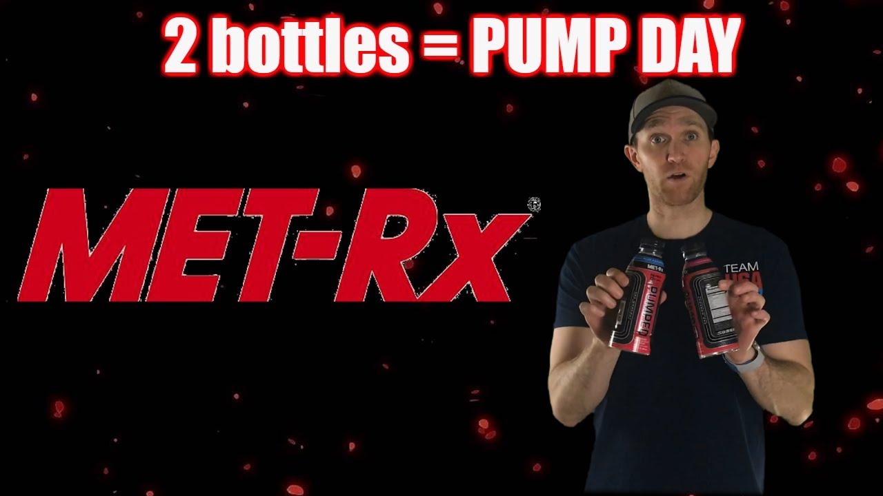 2 bottles = Pump Day | Met Rx Pumped pre workout supplement review ...