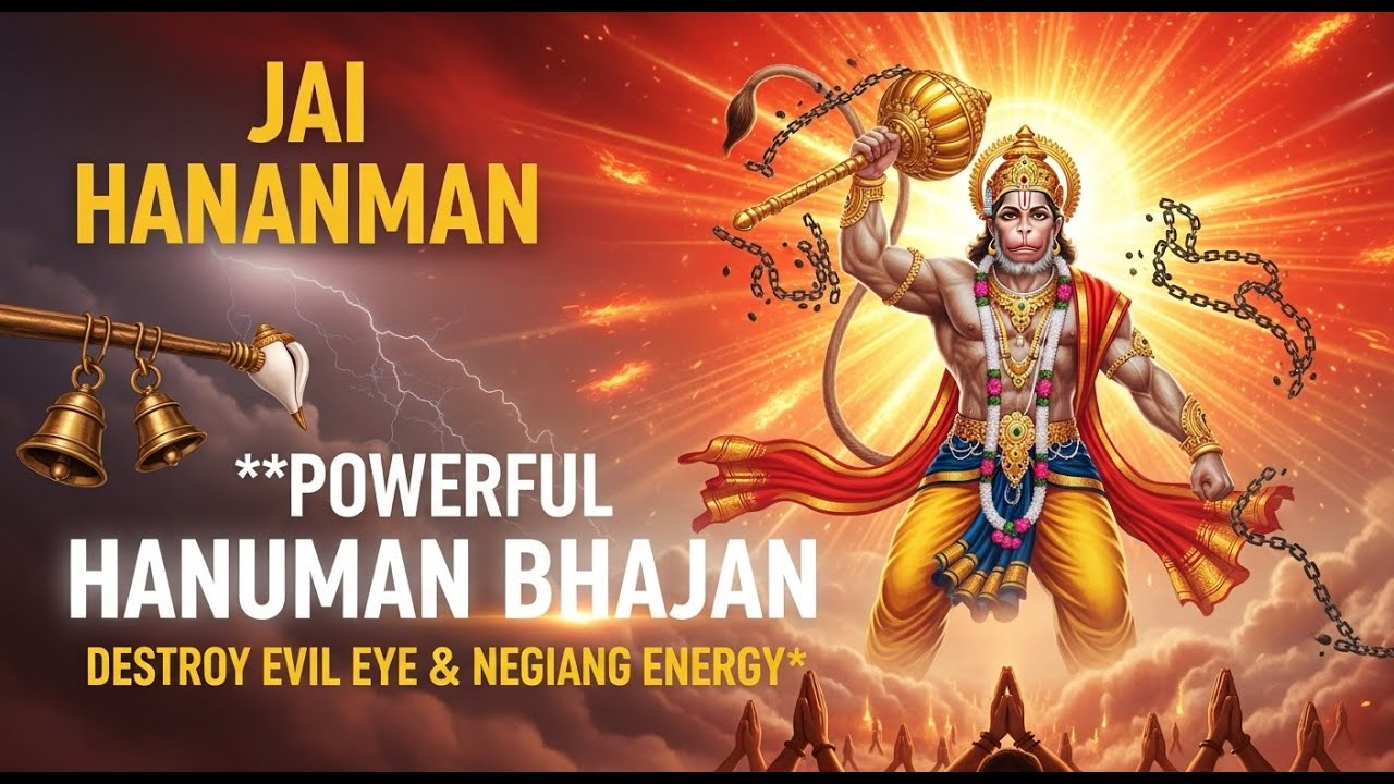 🔥Powerful Hanuman Bhajan Destroy Evil Eye & Negative Energy | Nazar ...