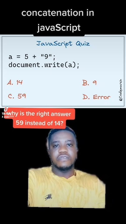 Concatenation In Javascript Explained Using An Example Coding Javascript Shorts Youtube
