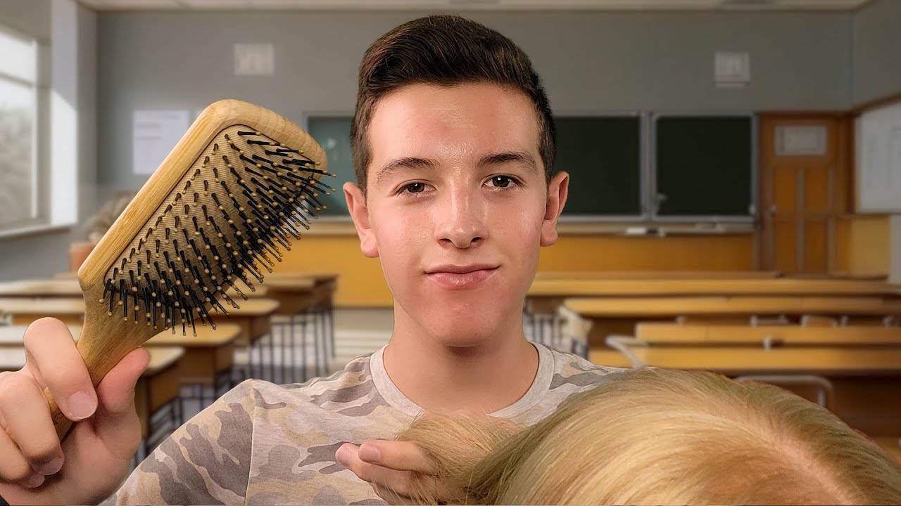 ASMR Guy in the Back of Class Plays with Your Hair - YouTube