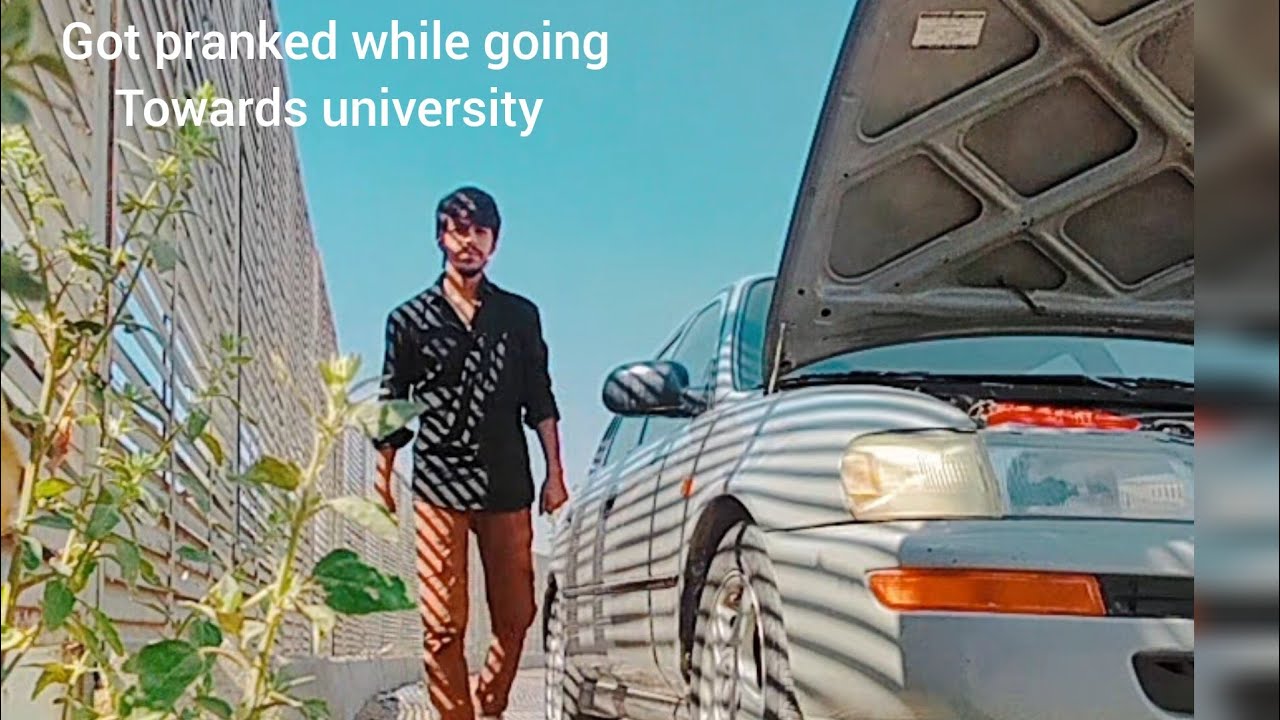 we got pranked while going towards university - YouTube