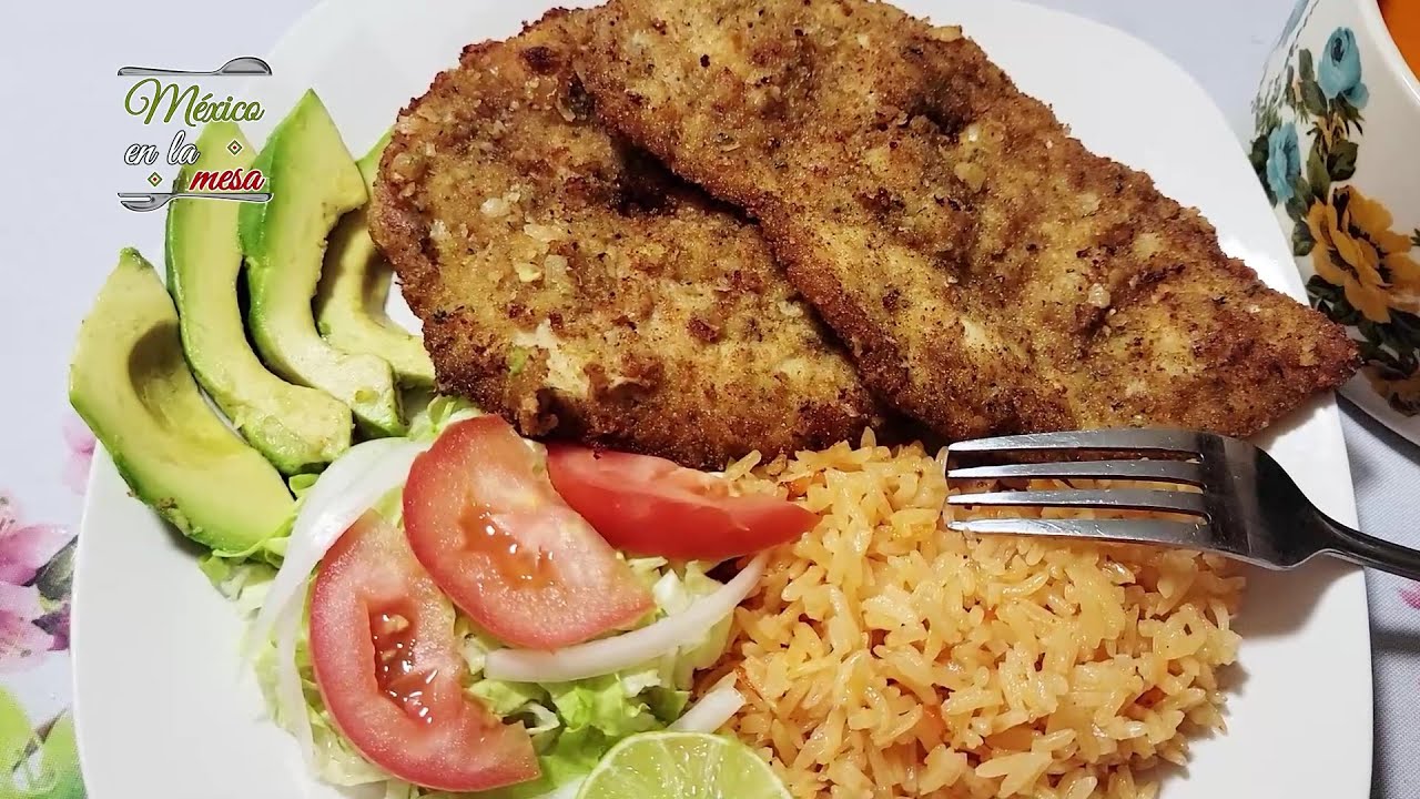 Milanesa de Pollo Empanizada | México en la mesa - YouTube