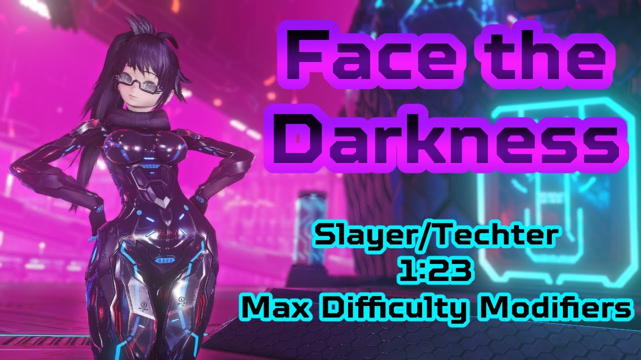 PSO2:NGS - Face the Darkness - (Slayer/Techter 1193% - 1:23) - YouTube
