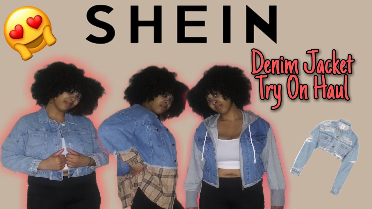 Denim Jean Jacket Try On Haul From Shein And 3pc Jogger Suit From ...
