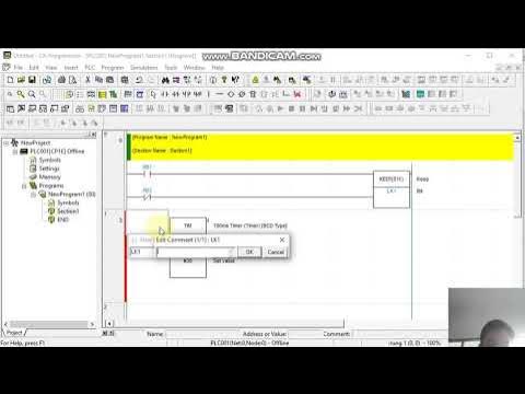Membuat intruksi TIMER pada CX-Programmer - YouTube