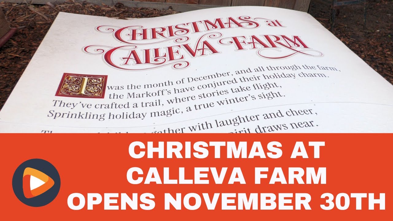 Christmas at Calleva Farm: New Holiday Event Debuts in Dickerson - YouTube