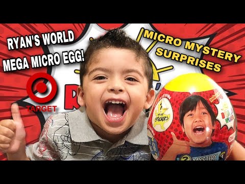 Ryan's World Mystery Microverse Mega Micro Egg| 8 Surprises inside ...