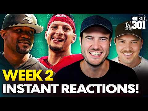 NFL Week 2 INSTANT Reactions: Chargers DISASTER, Brian Flores Cages Bears, Bengals Defense Is Legit?