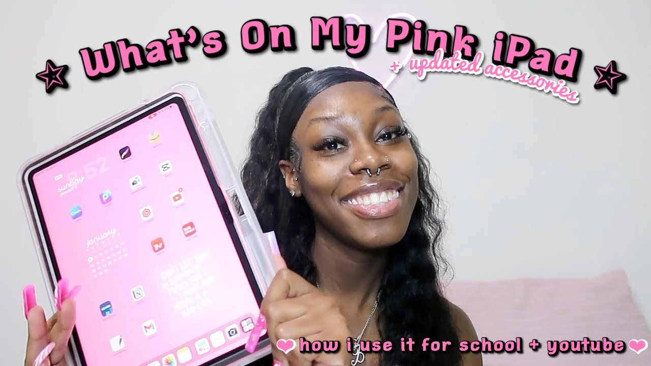 WHAT'S ON MY PINK IPAD ☆ || how i use it for school + youtube - YouTube