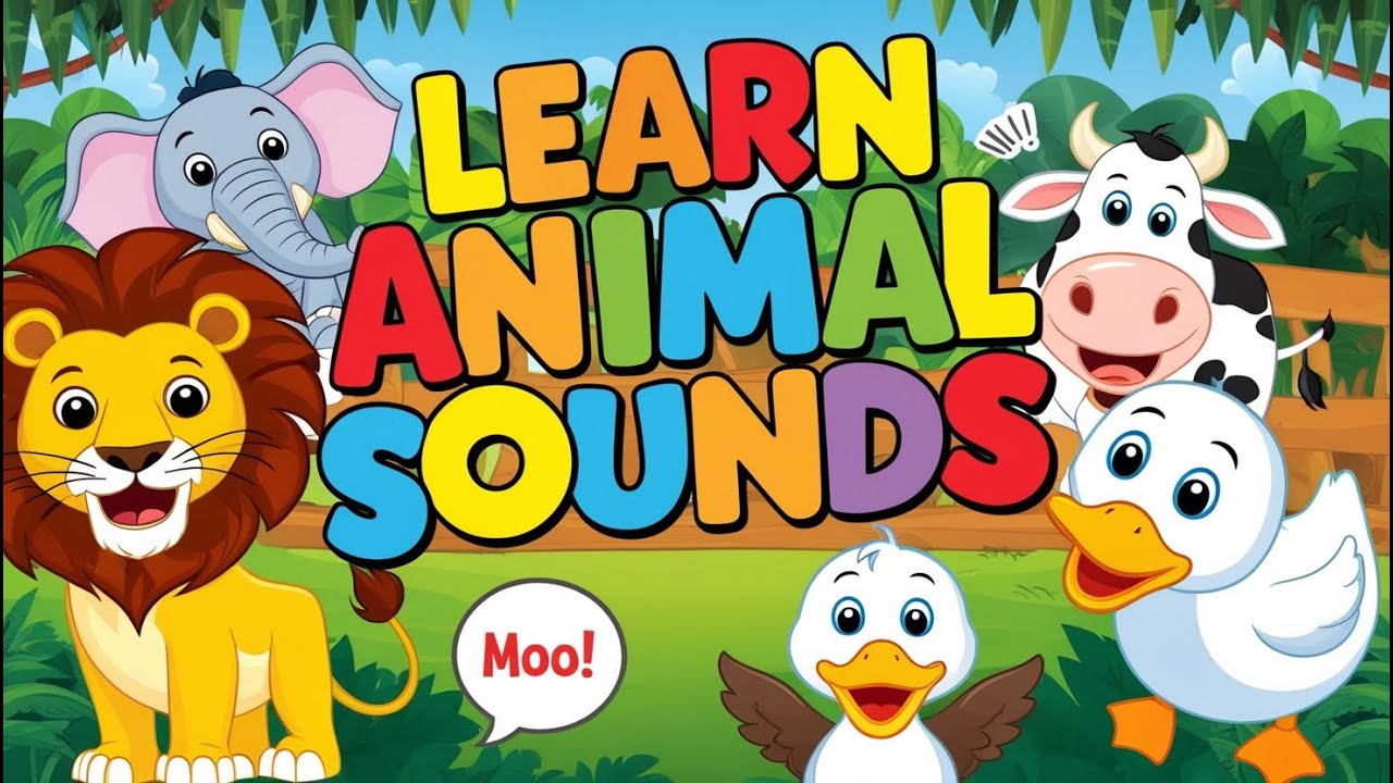 Learn Animal Sounds | Fun Animal Sound Song for Kids and Toddlers 🎵🐾 ...
