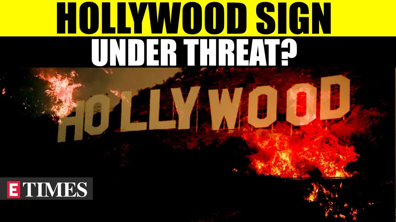 Hollywood Sign Under Threat! Sunset Wildfire Endangers Iconic LA ...
