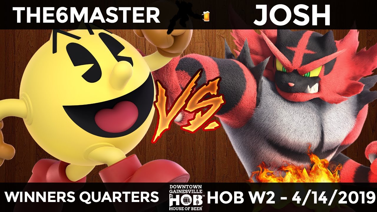 HOB W2 - Josh (Incineroar) vs The6Master (Pac-Man) - Winners Quarters ...