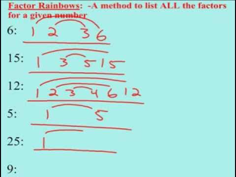 Factor Rainbows - YouTube