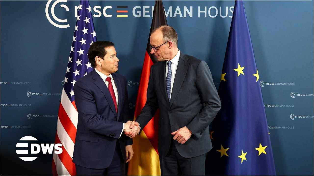 German Chancellor Merz Meets U.S. Secretary of State Rubio at Munich ...