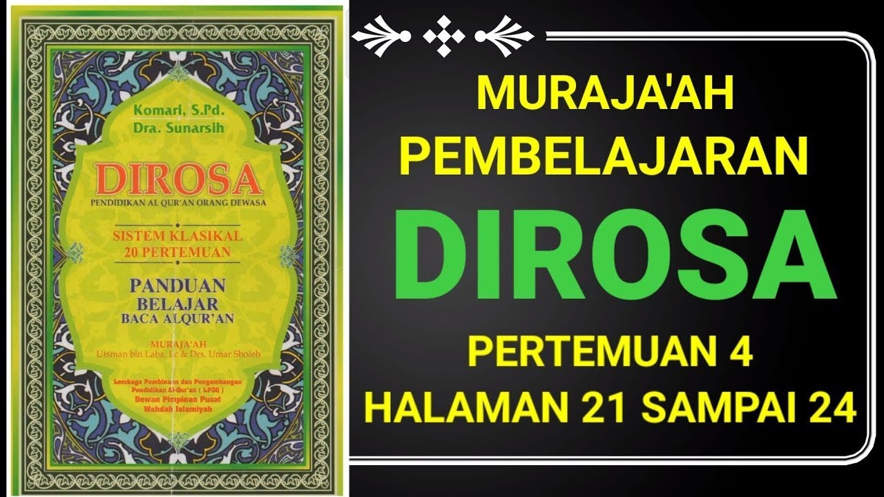 Dirosa Pertemuan 4 - YouTube