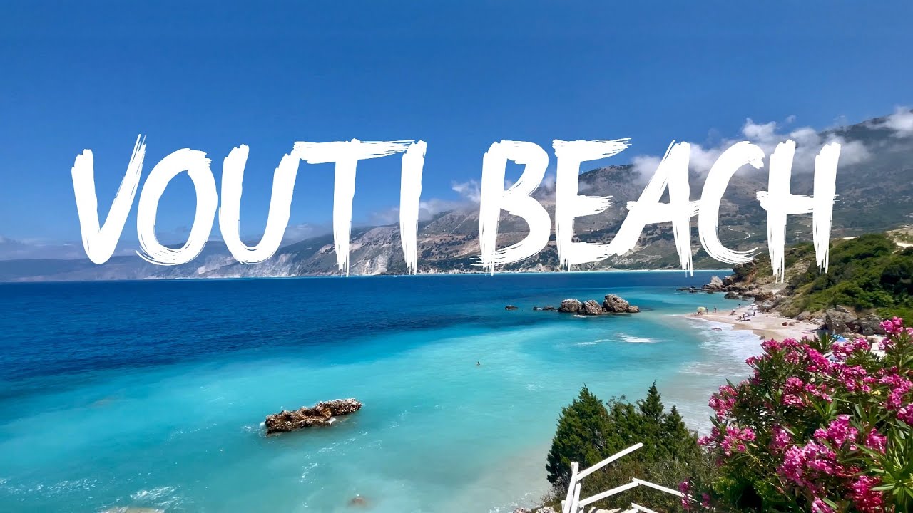 Kefalonia | Vouti beach *amazing sea waves sound* - YouTube