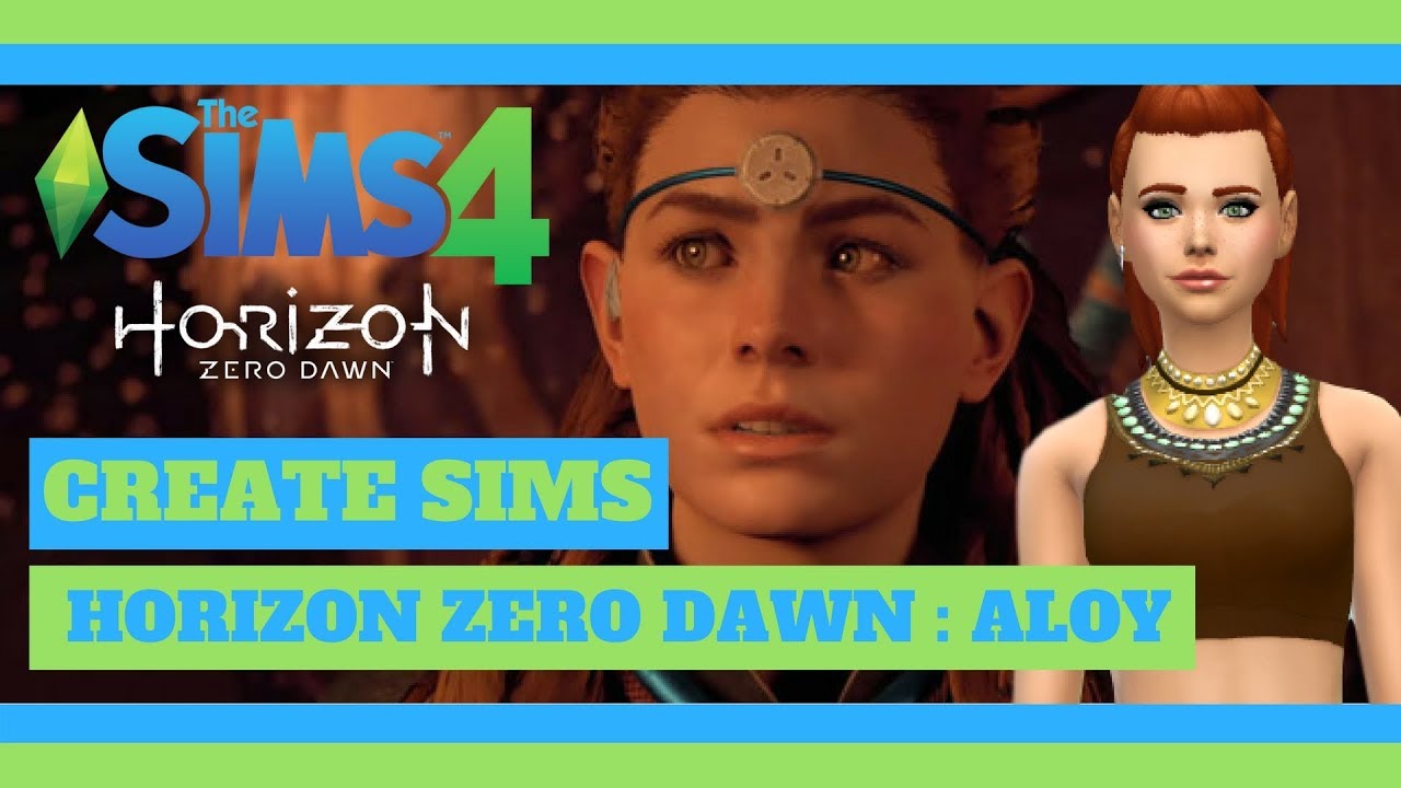 The Sims 4 | Create Sims | Aloy Horizon Zero Dawn | NOCC - YouTube