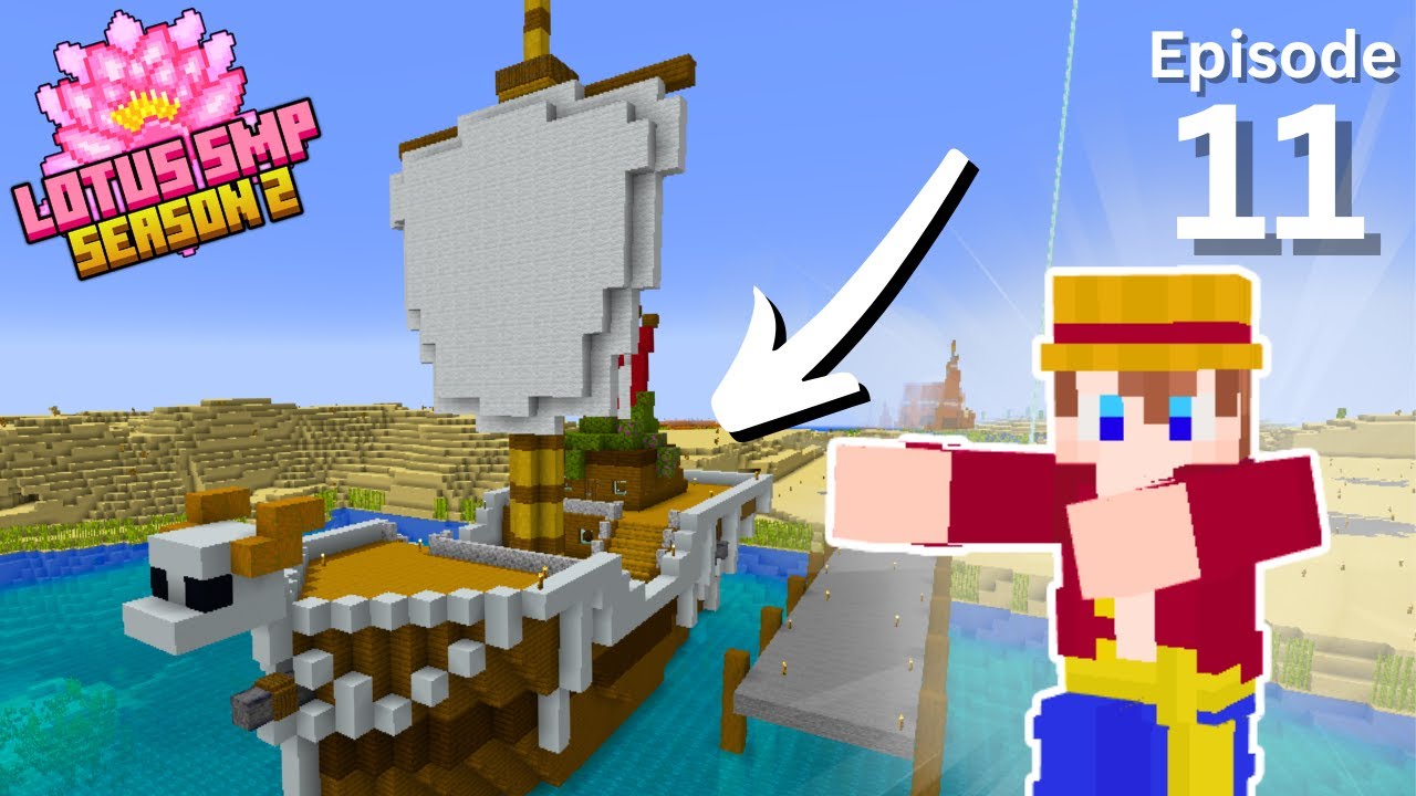 I built The Going Merry in Minecraft | Lotus SMP S2 - YouTube