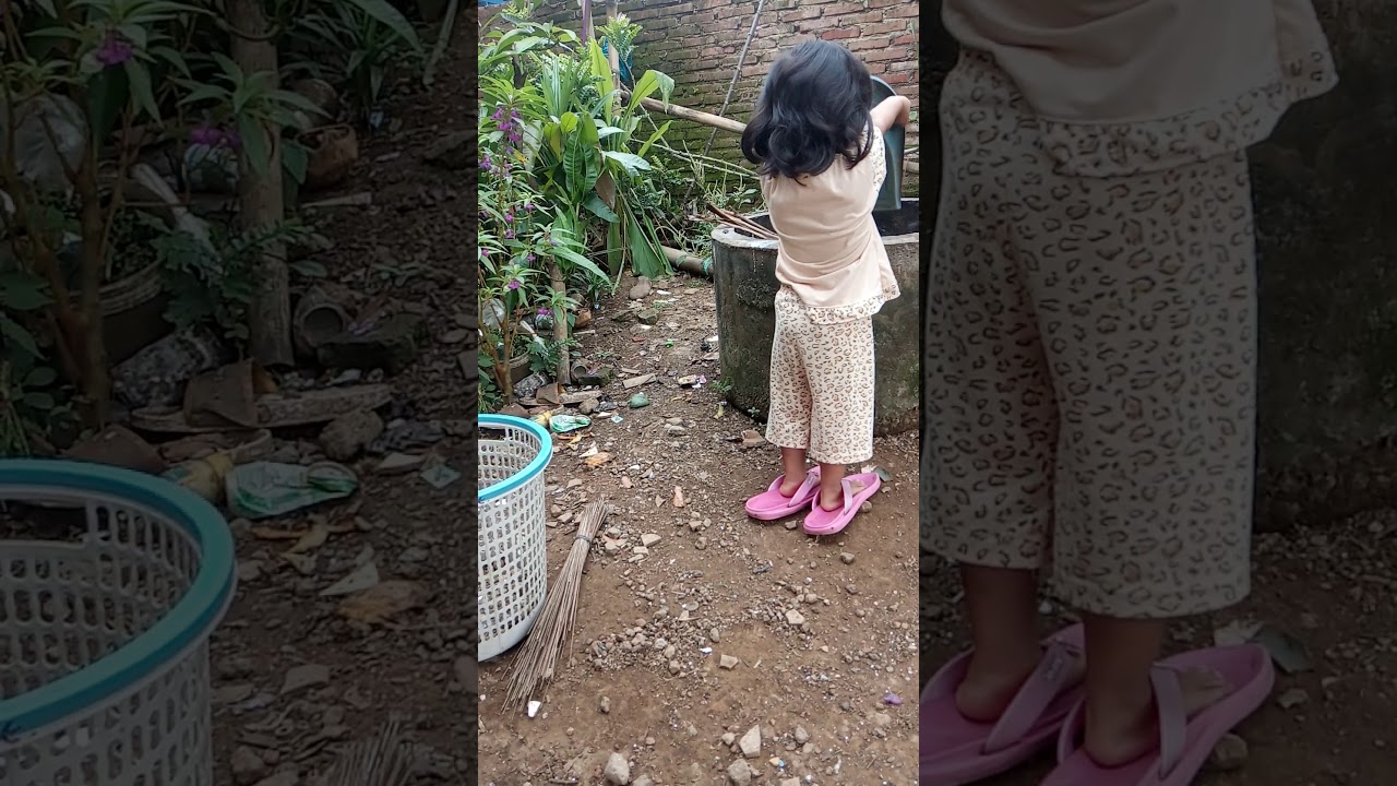 Video viral ( bersih bersih bantuin mamah ) - YouTube