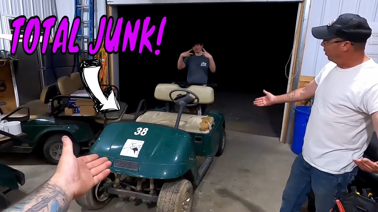 I Can't Believe I Bought This TRASH Golf Cart.....The Beginning Of ...