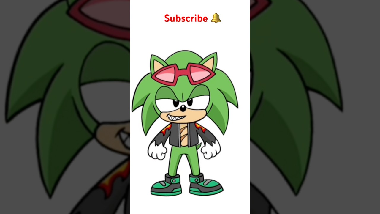 How To Draw Scourge the Hedgehog short video - YouTube