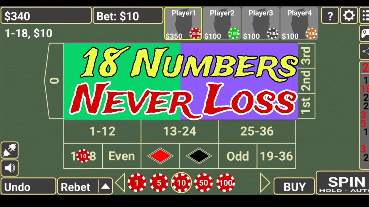 💢 Never Loss at 18 Numbers Betting Strategy to Roulette - YouTube